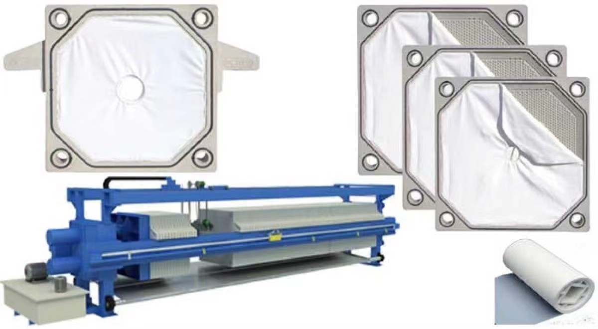 100 Micron Polyester Filter Press Cloth 500gsm For Metal And Mining ...